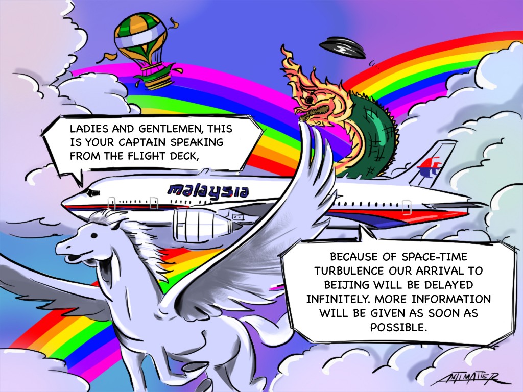 MH370 Space-Time turbulence – ANTIMATTER